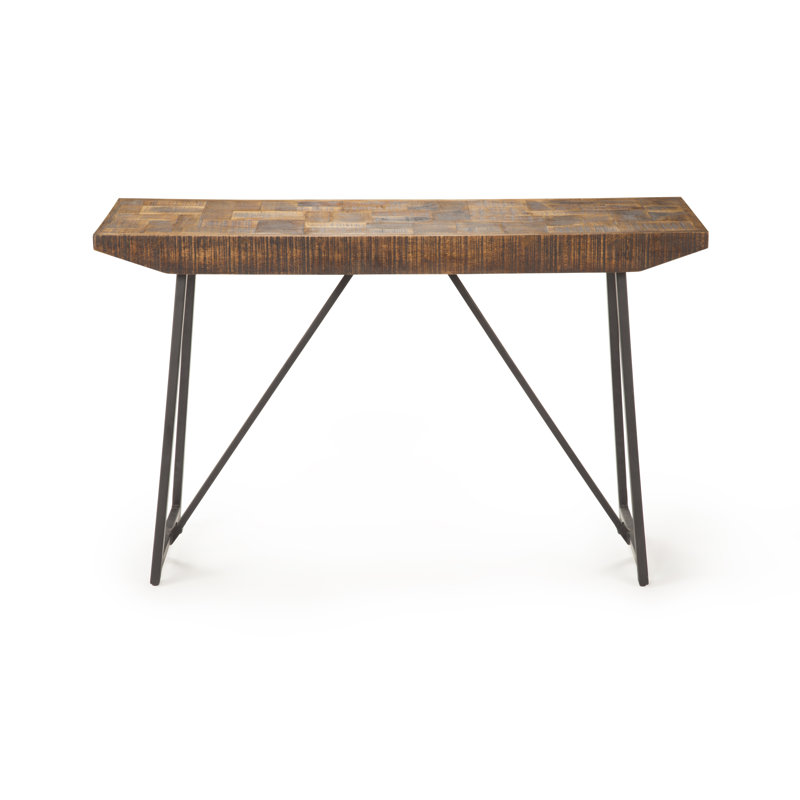 17 Stories Evander 48'' Solid Wood Top Console Table | Wayfair